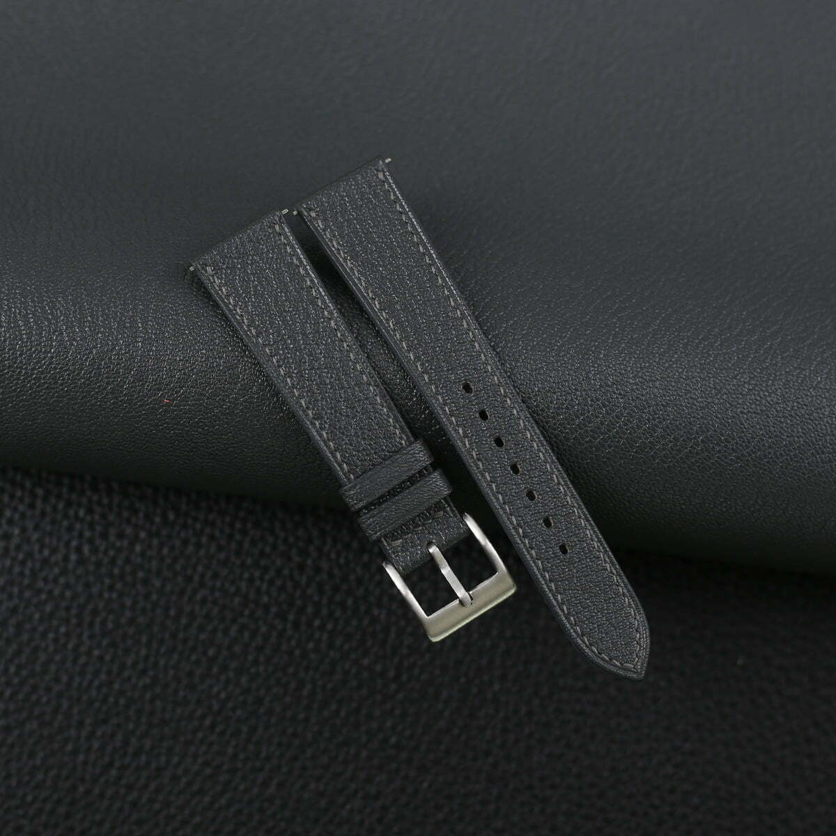Black Alran Chevre Sully Leather Strap WV by HANDDN – Watch Vault Australia