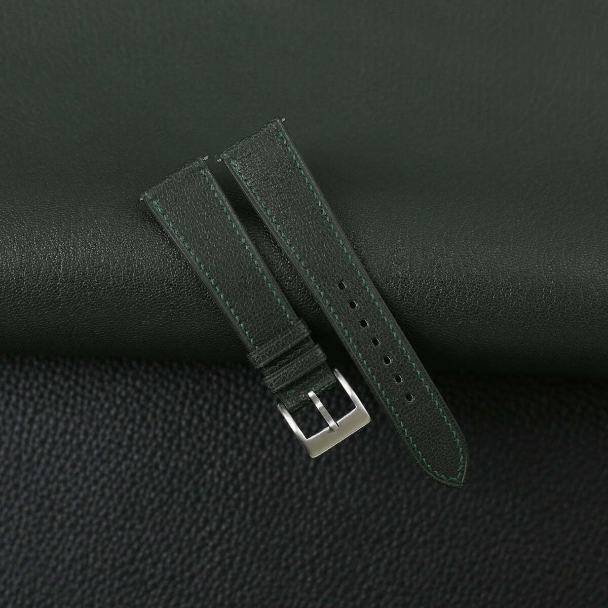 Forest Green Alran Chevre Sully Leather Strap WV by HANDDN – Watch ...