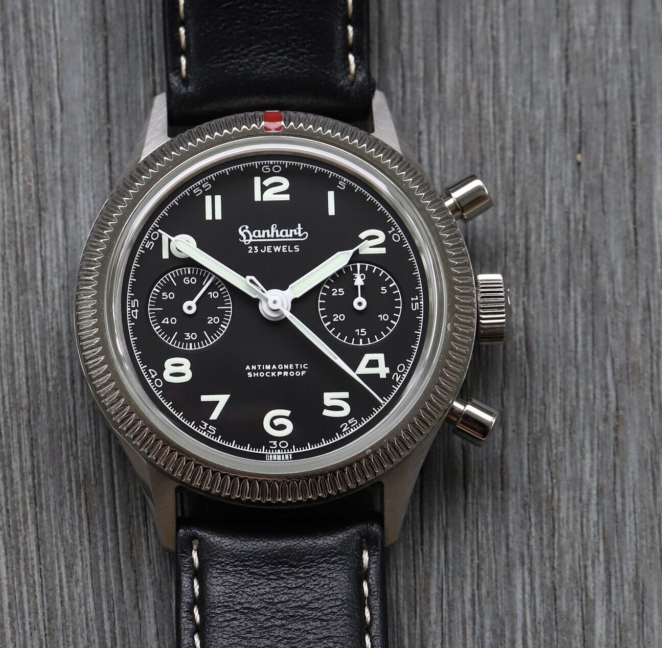Hanhart 417 ES Flyback 39mm - 2022 – Watch Vault Australia