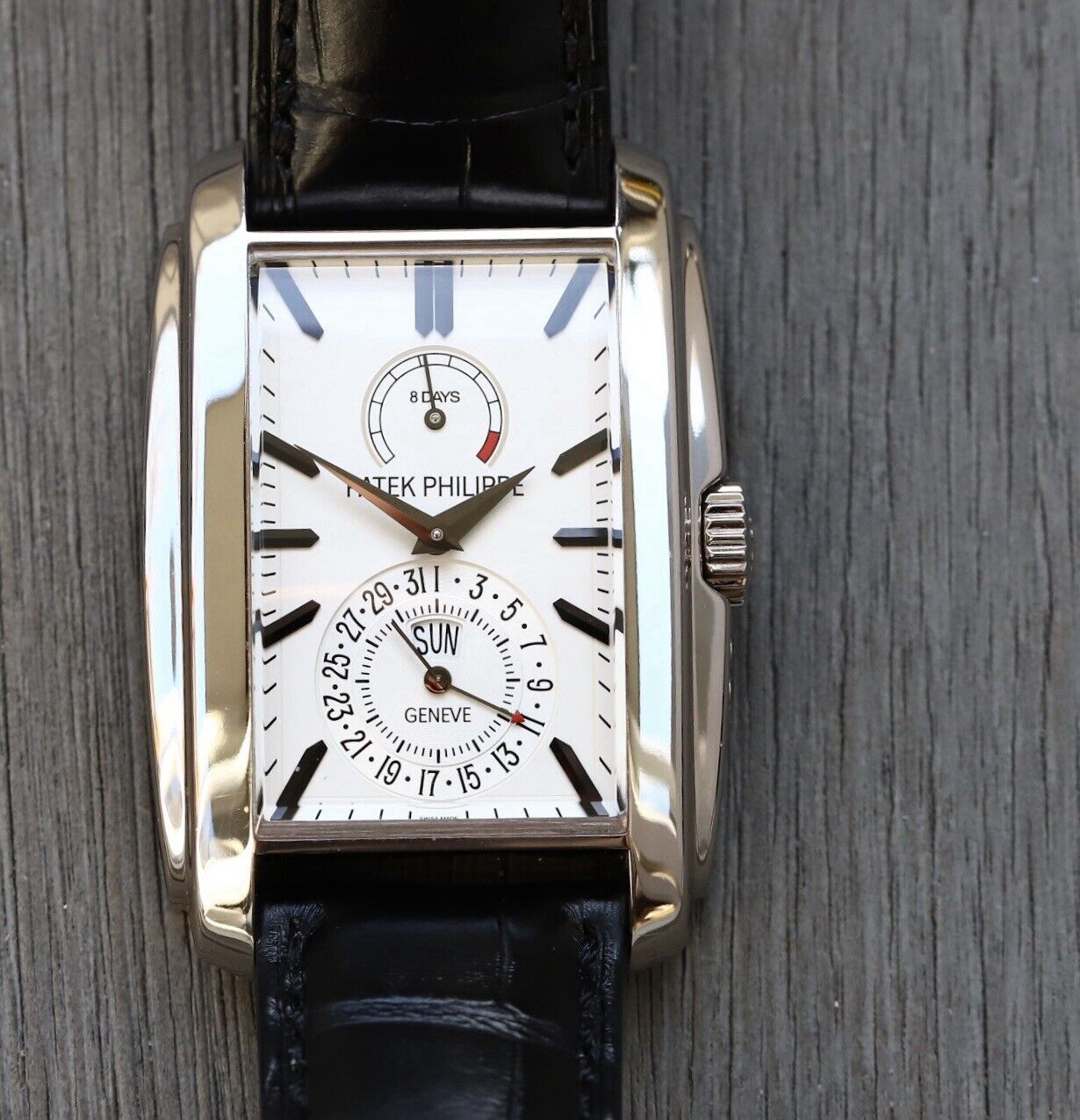 Patek Philippe Gondolo White Gold 8 Day 5200G-010 – Watch Vault Australia