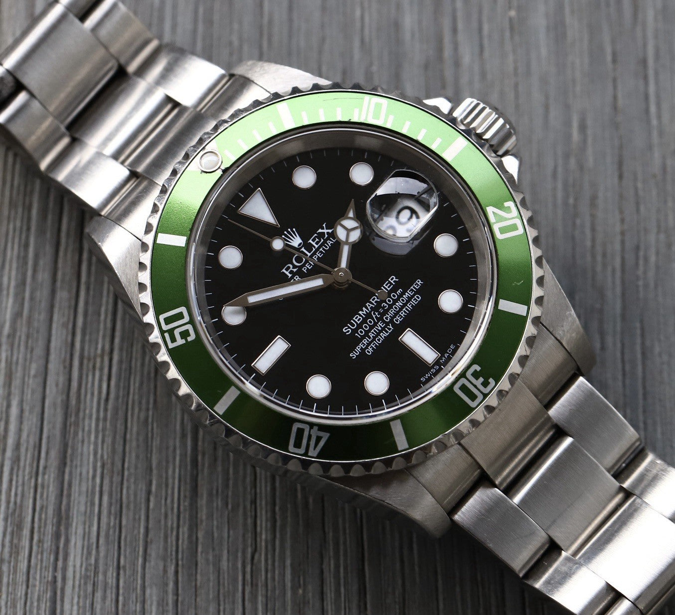 Rolex Submariner 'Kermit' F Serial 16610LV Collectors Set - 2004 ...
