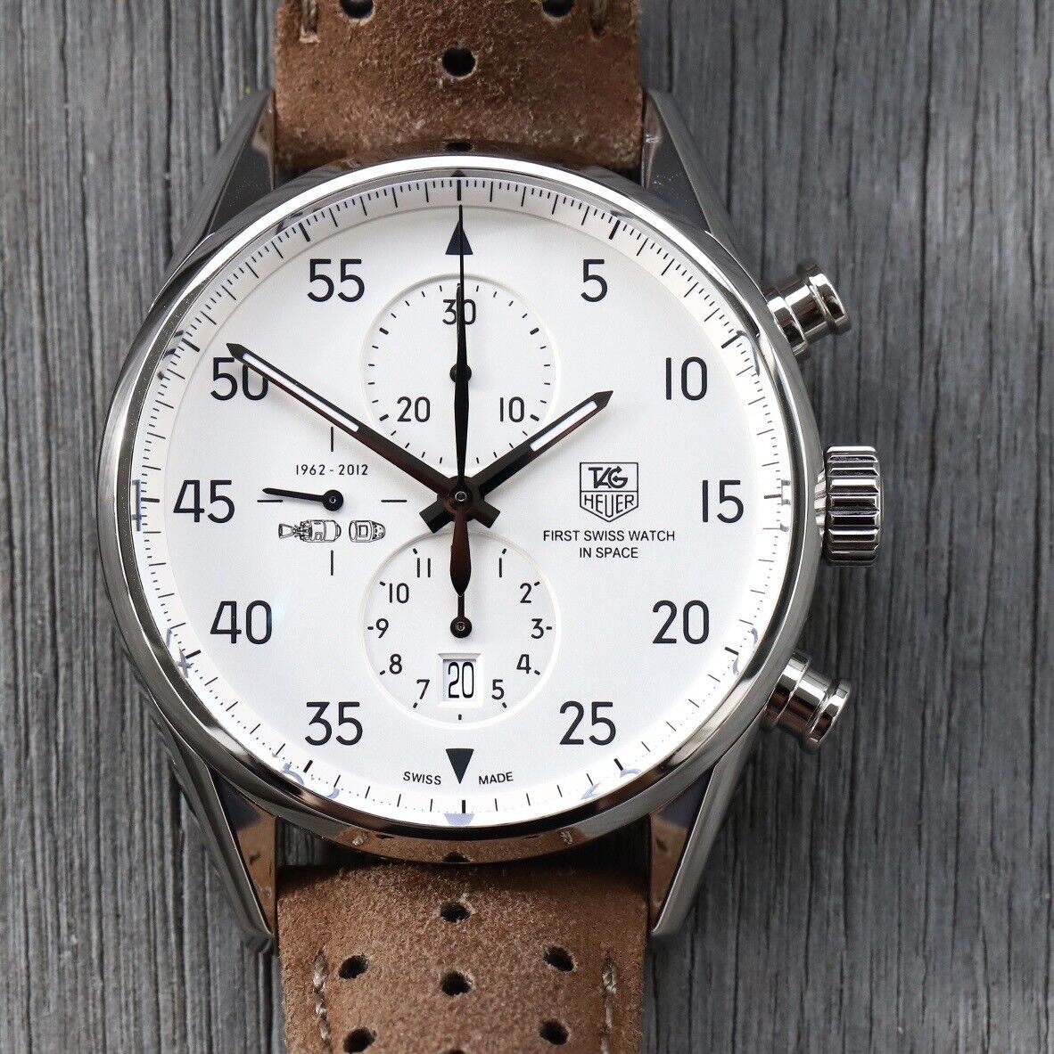 Tag Heuer Carerra Space X 'First Swiss Watch in Space' CAR2015.FC6321 ...