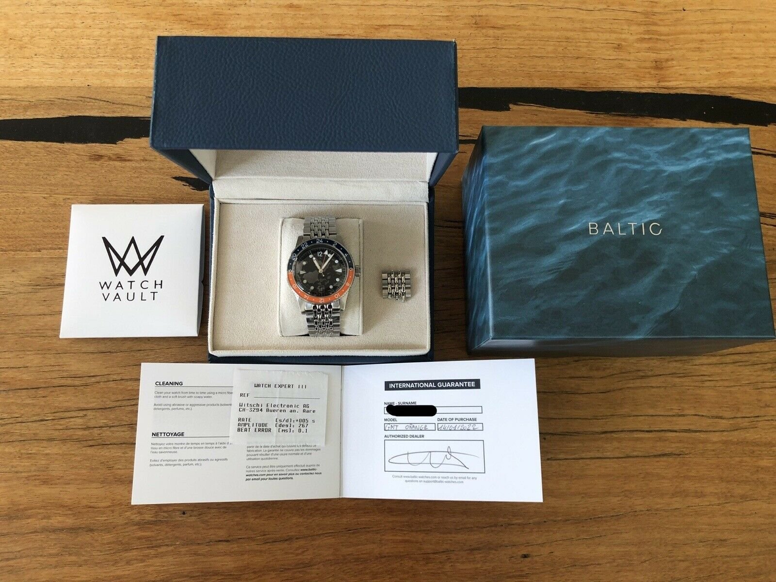 Baltic Aquascaphe GMT Orange - 2022 – Watch Vault Australia