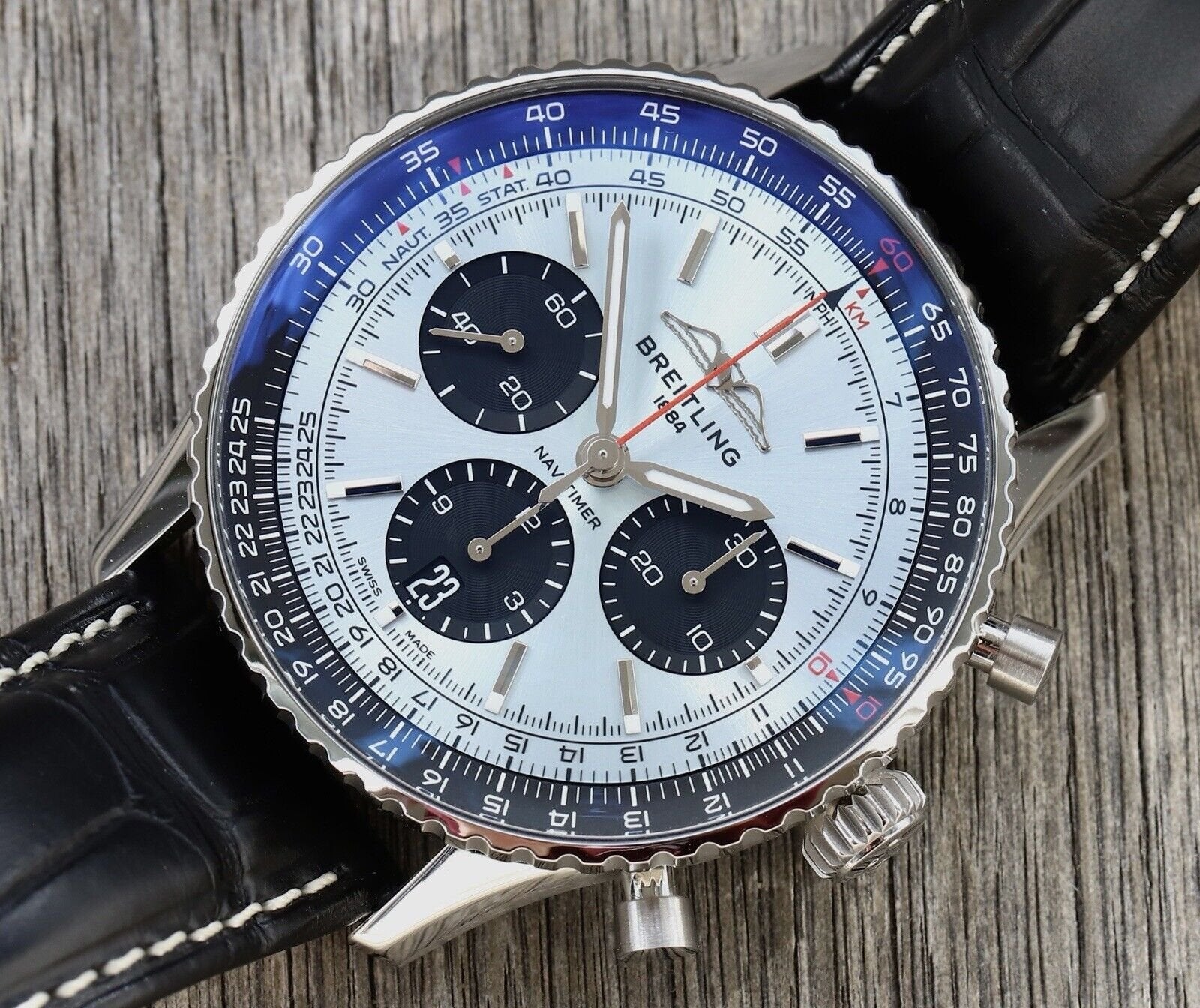 Breitling Navitimer B01 Chronograph Ice Blue Dial 43 AB0138241C1P1 - 2 ...