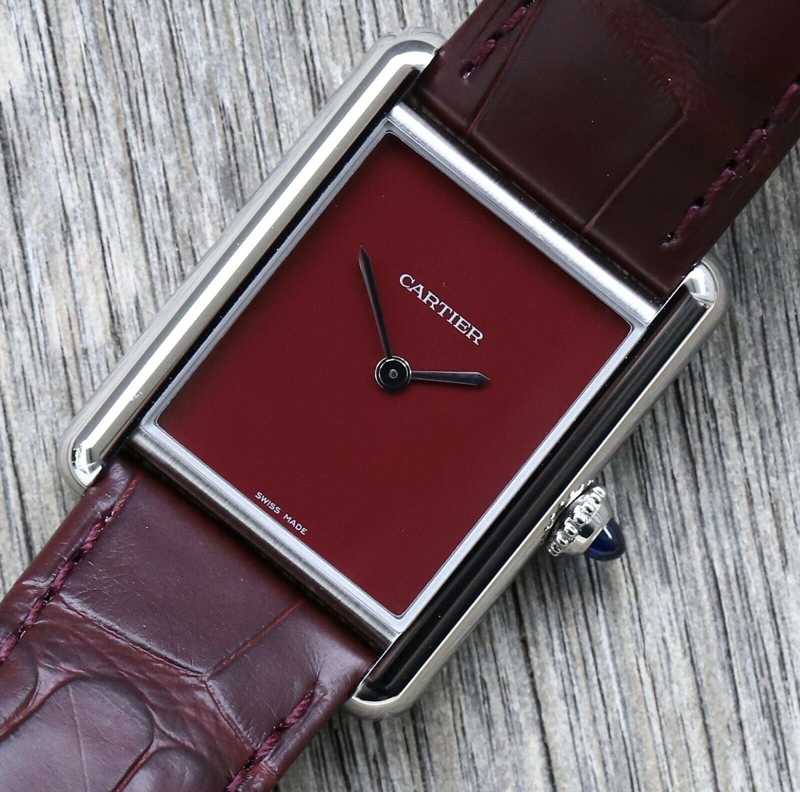 Cartier Tank Must Burgundy WSTA0054 – Watch Vault Australia
