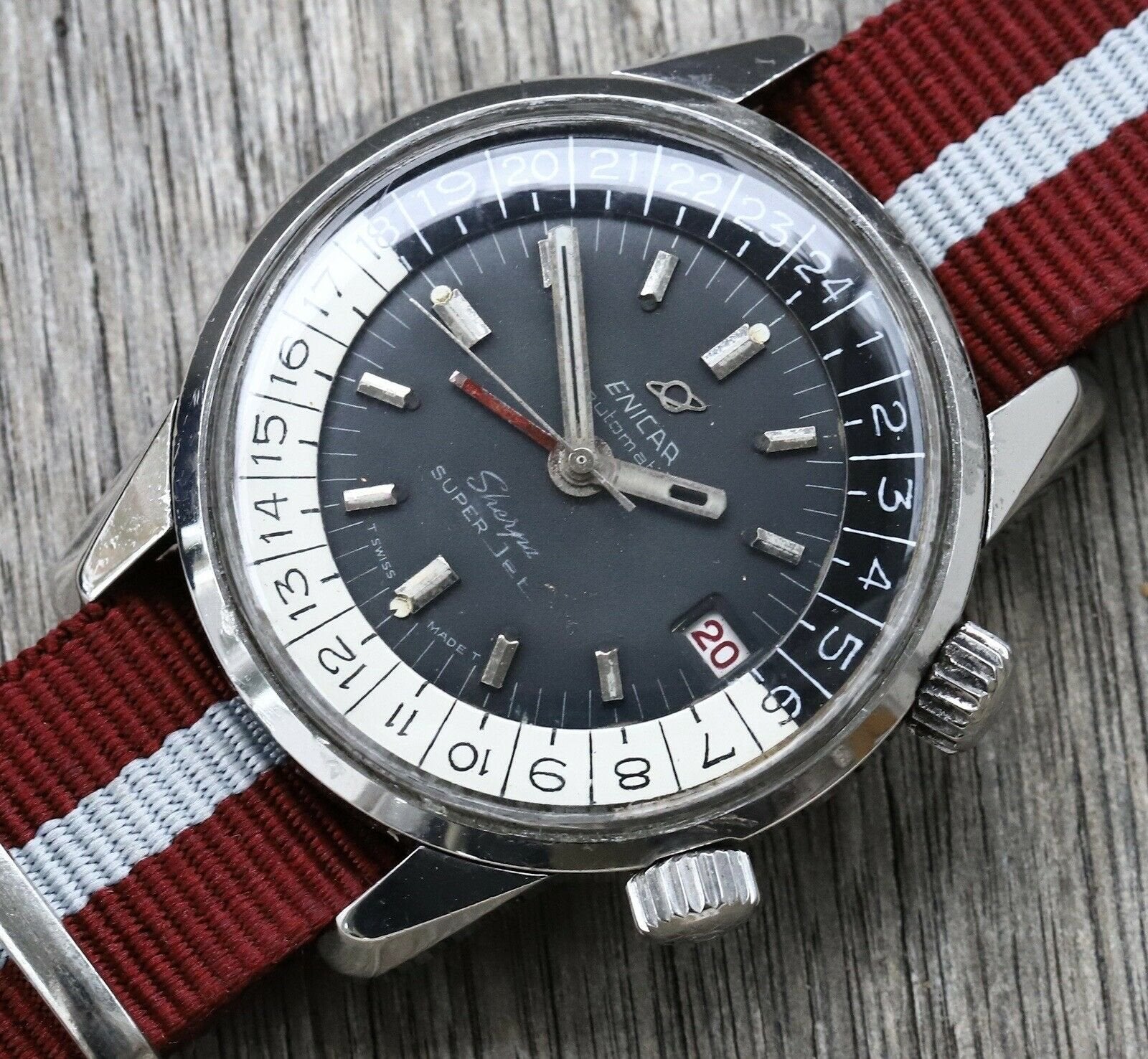 Enicar Sherpa 600 Super Jet GMT 148-35-03 – Watch Vault Australia