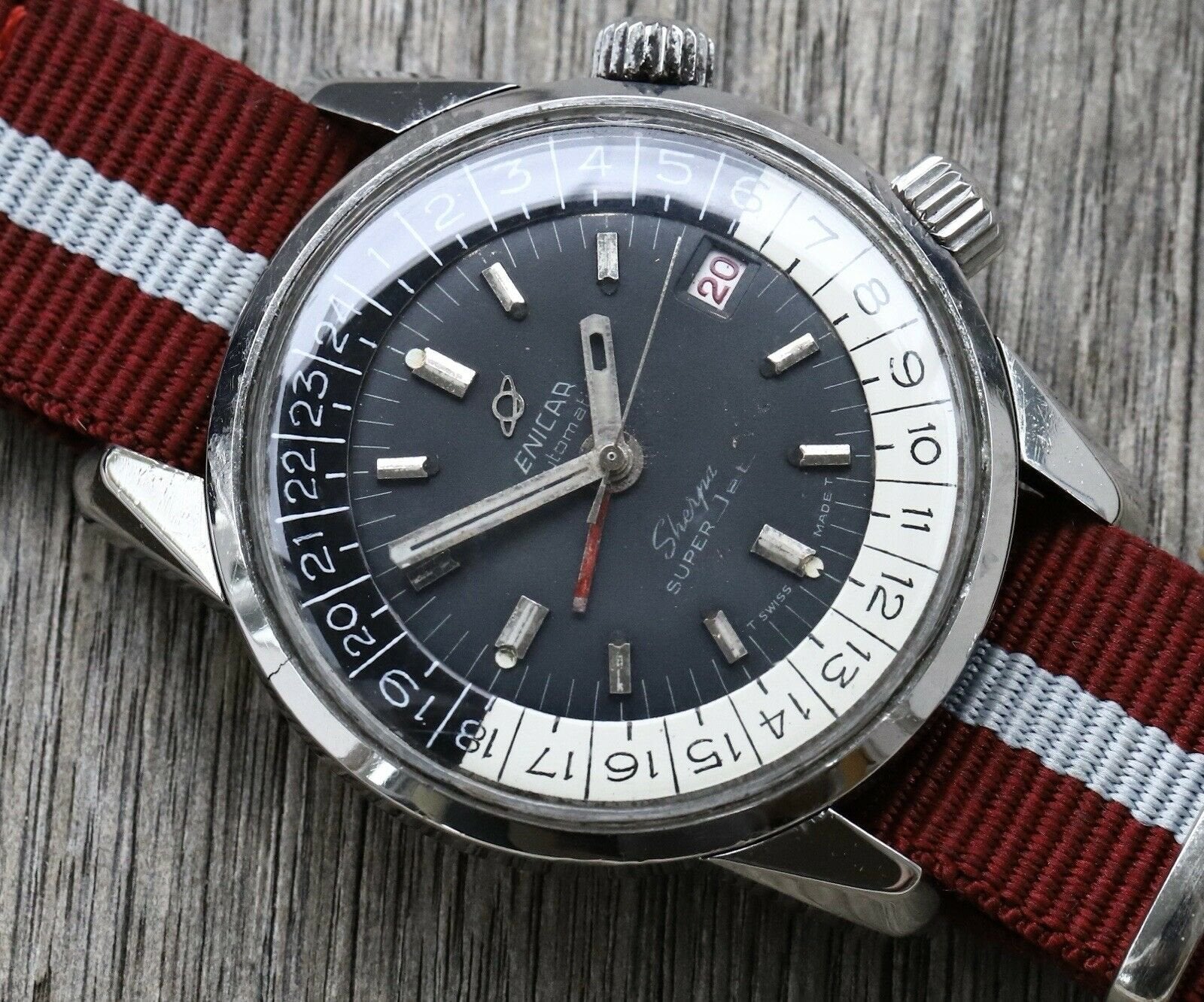 Enicar Sherpa 600 Super Jet GMT 148-35-03 – Watch Vault Australia