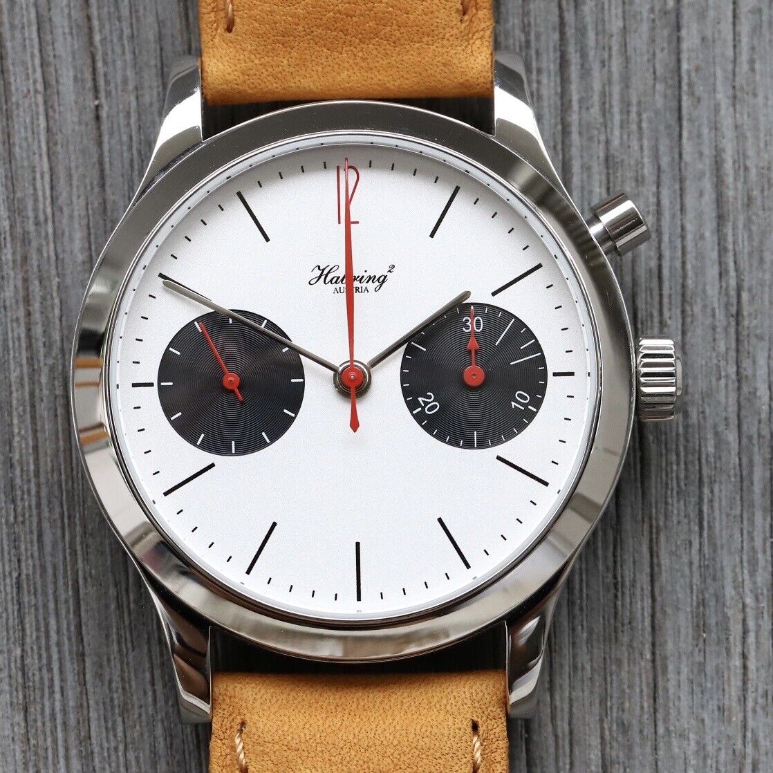 Habring 2 Felix Chrono Panda Mono Pusher 38.5mm – Watch Vault Australia
