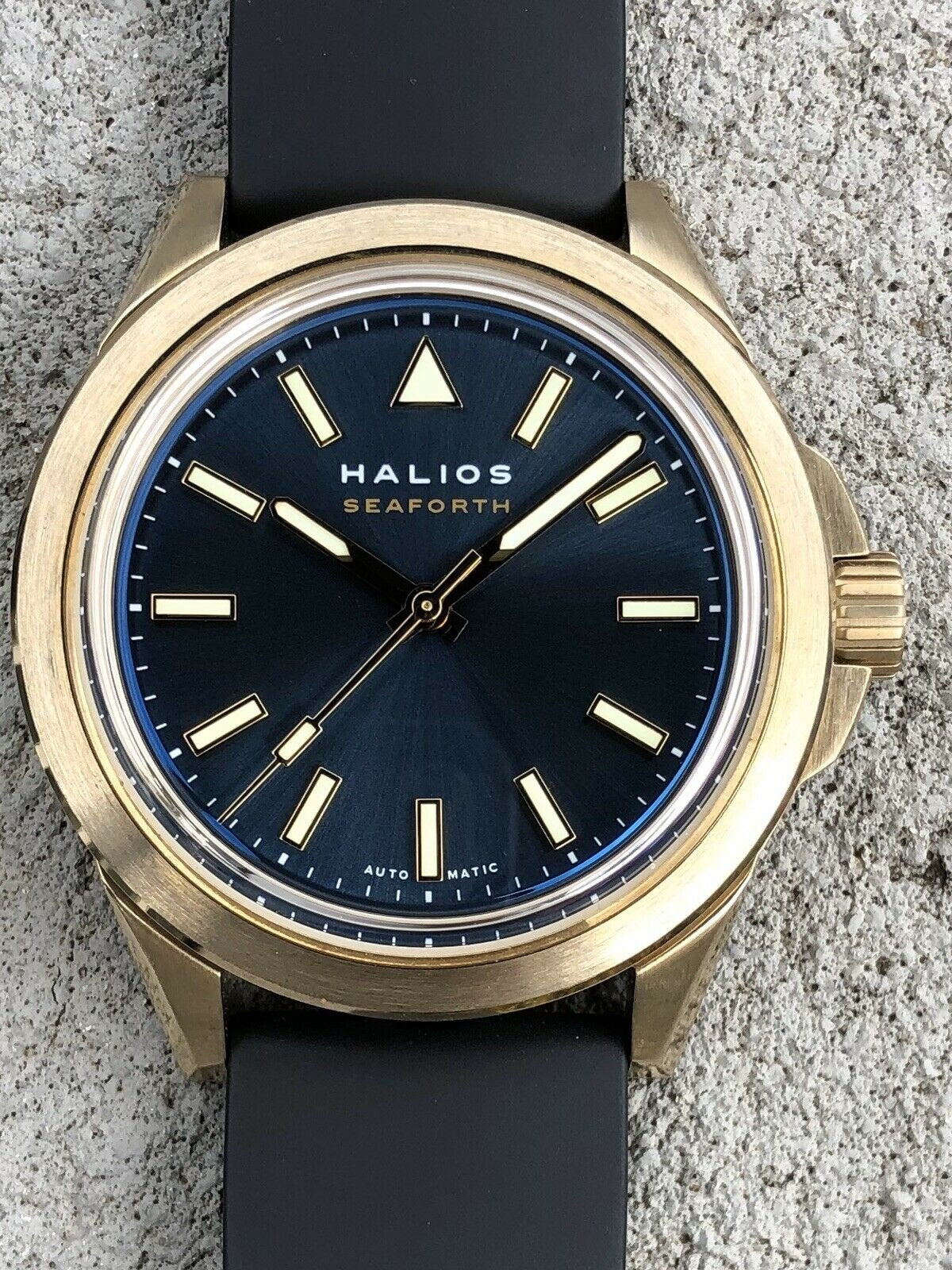 Halios Seaforth Bronze Blue Dial - 2019 – Watch Vault Australia