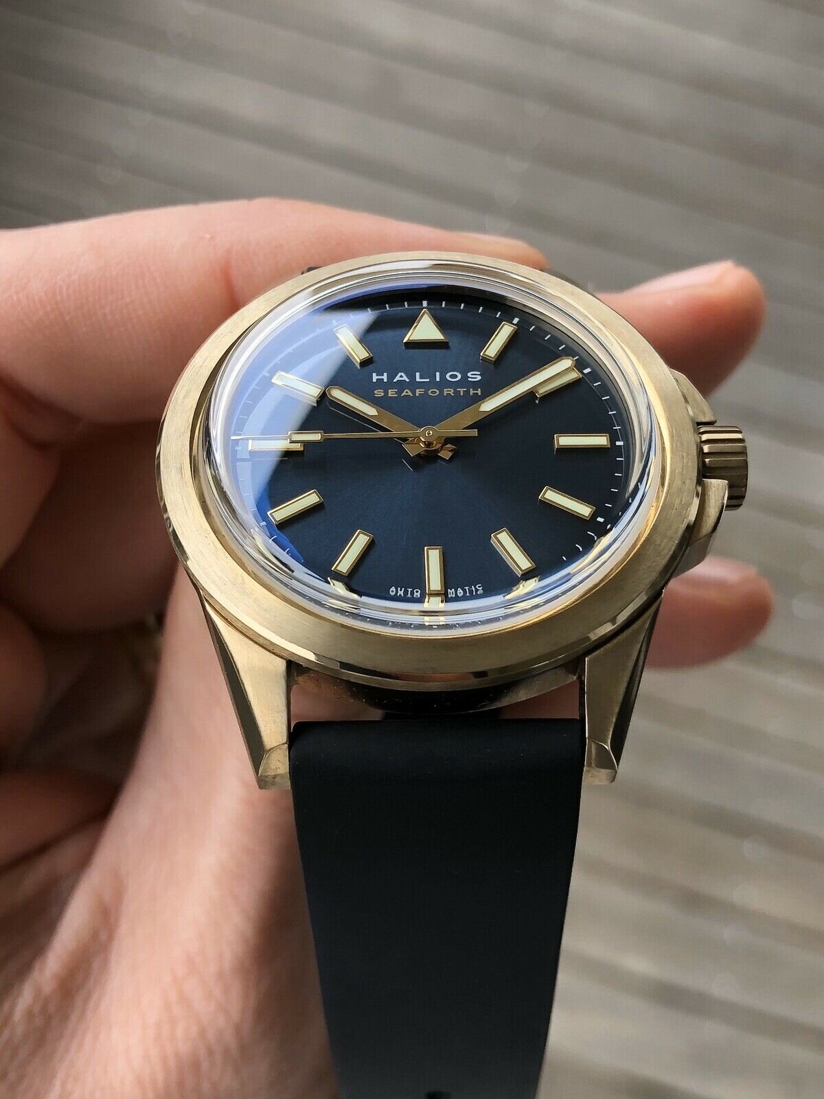 Halios Seaforth Bronze Blue Dial - 2019 – Watch Vault Australia