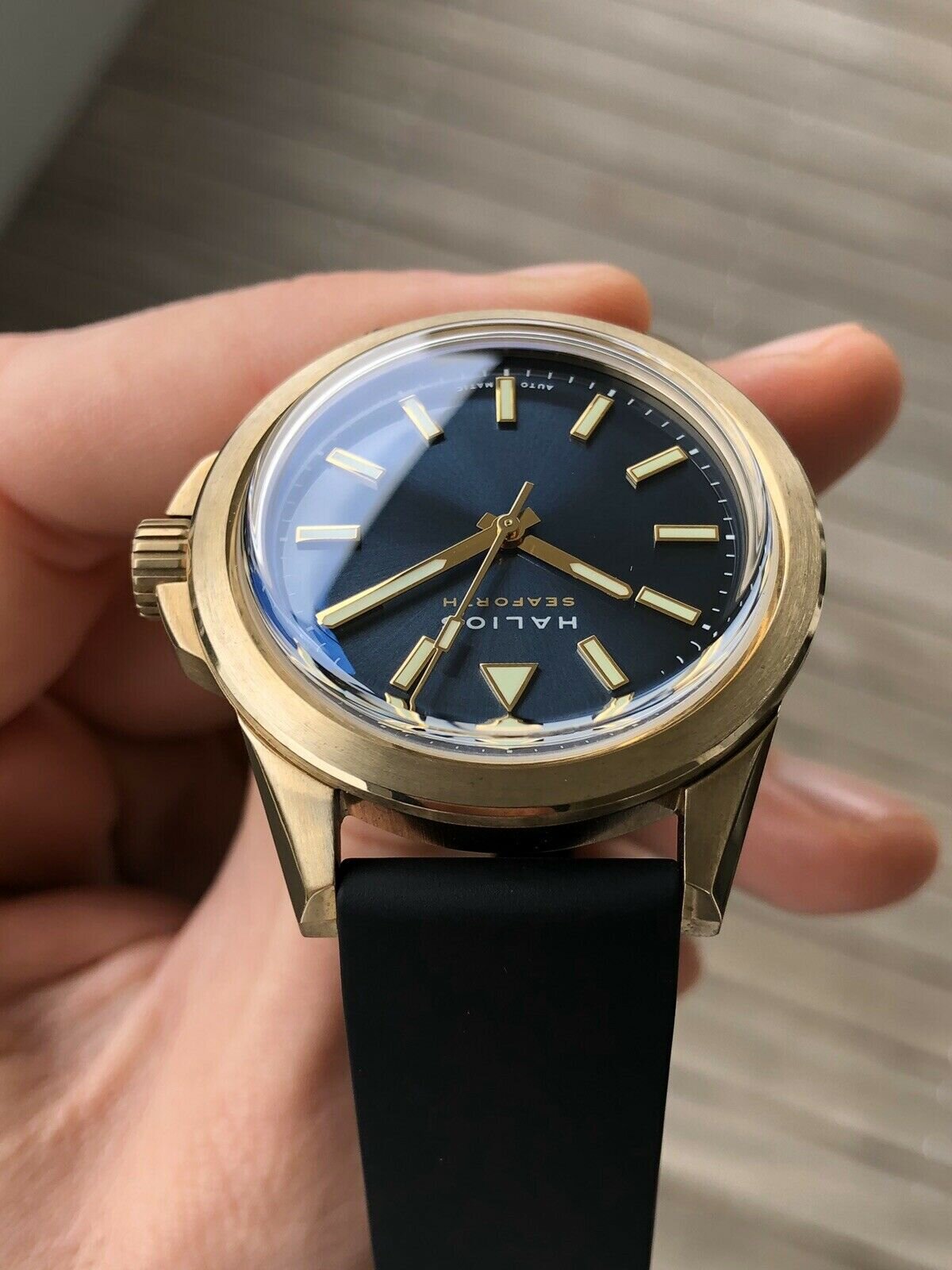 Halios Seaforth Bronze Blue Dial - 2019 – Watch Vault Australia