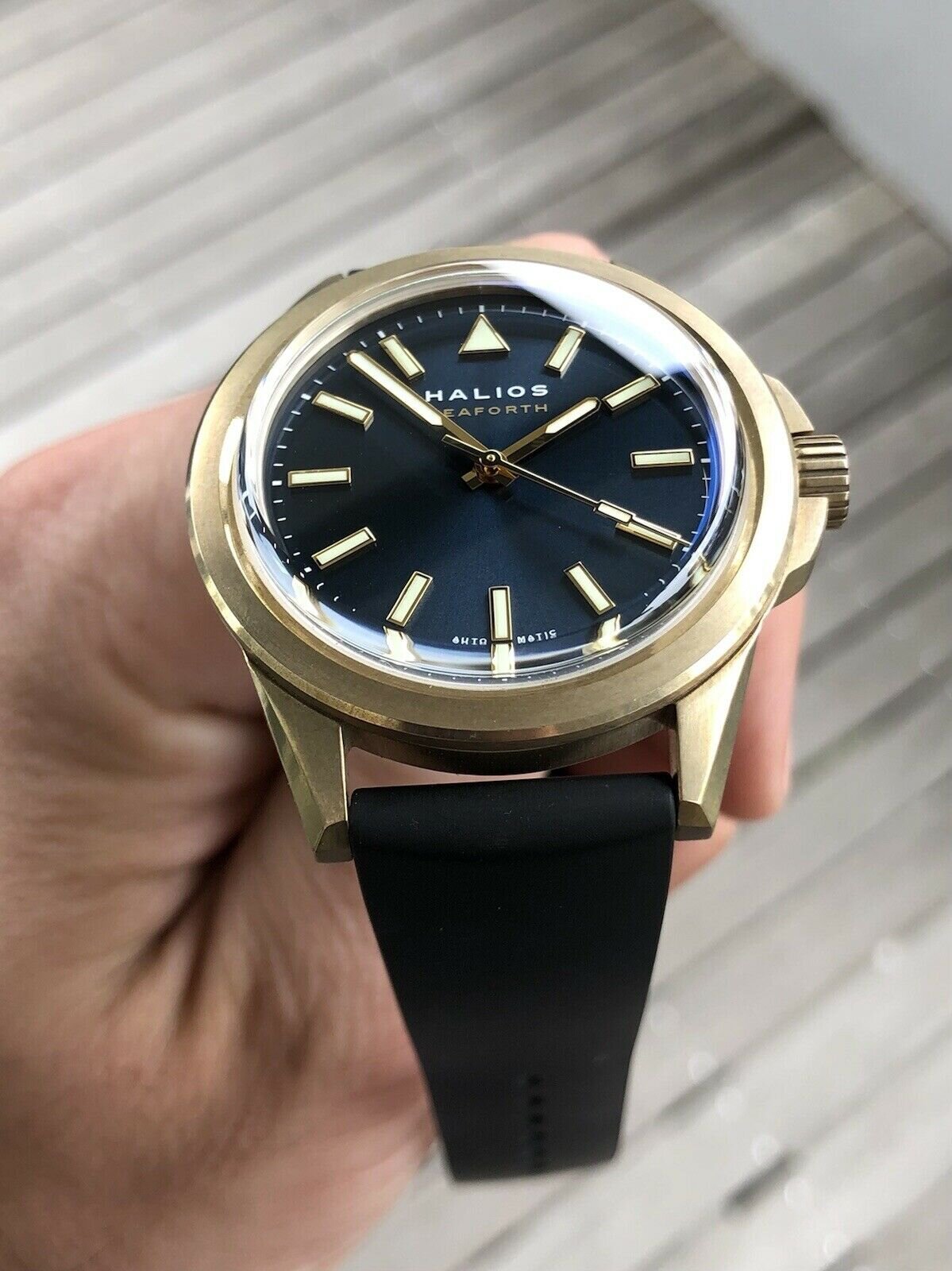 Halios Seaforth Bronze Blue Dial – 2019 – Watch Vault Australia
