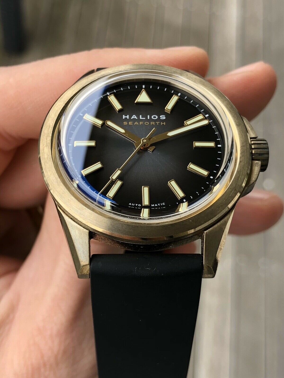 Halios Seaforth Bronze Grey Fume Dial - 2019 – Watch Vault Australia