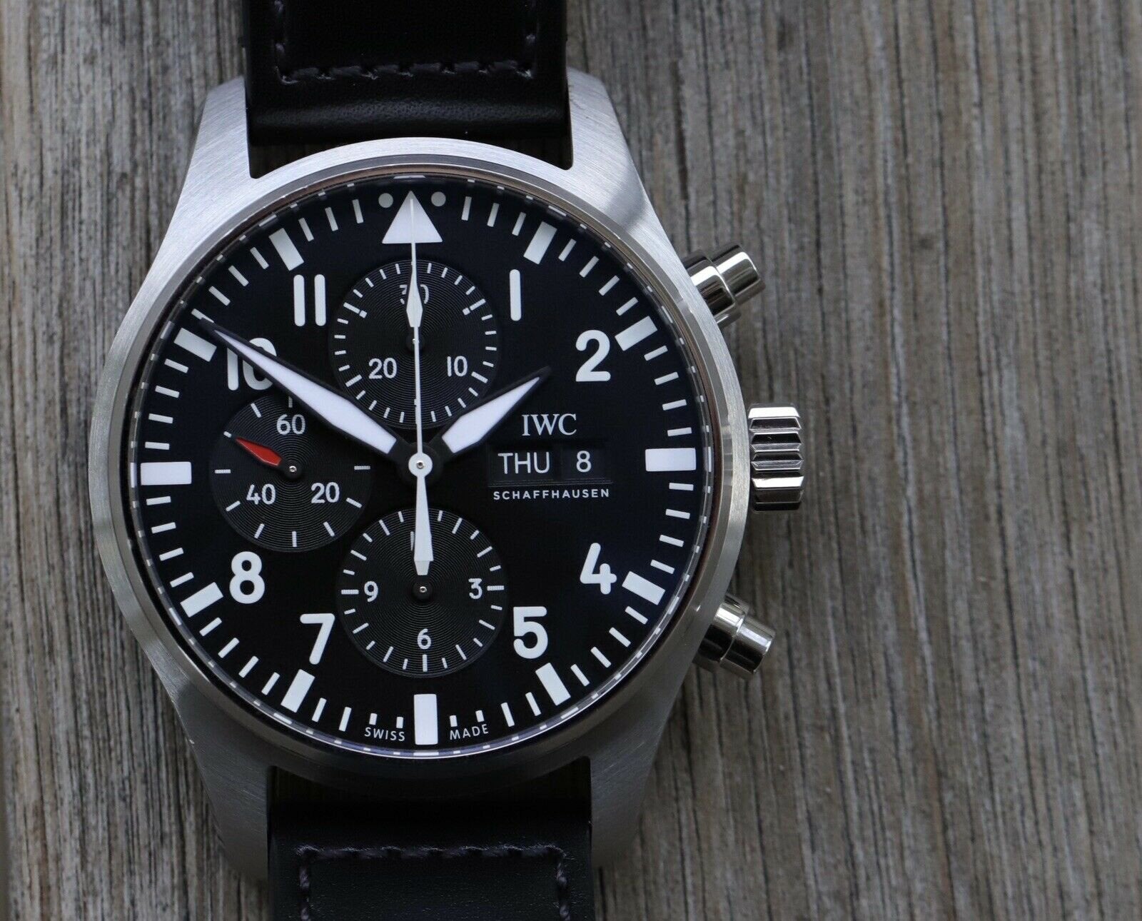 IWC Pilot’s Watch Chronograph Black IW377709 - 2017 – Watch Vault Australia