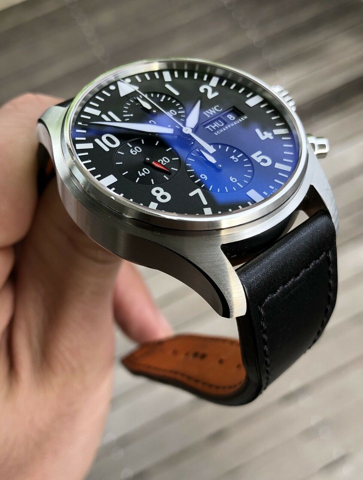 IWC Pilot’s Watch Chronograph Black IW377709 - 2017 – Watch Vault Australia