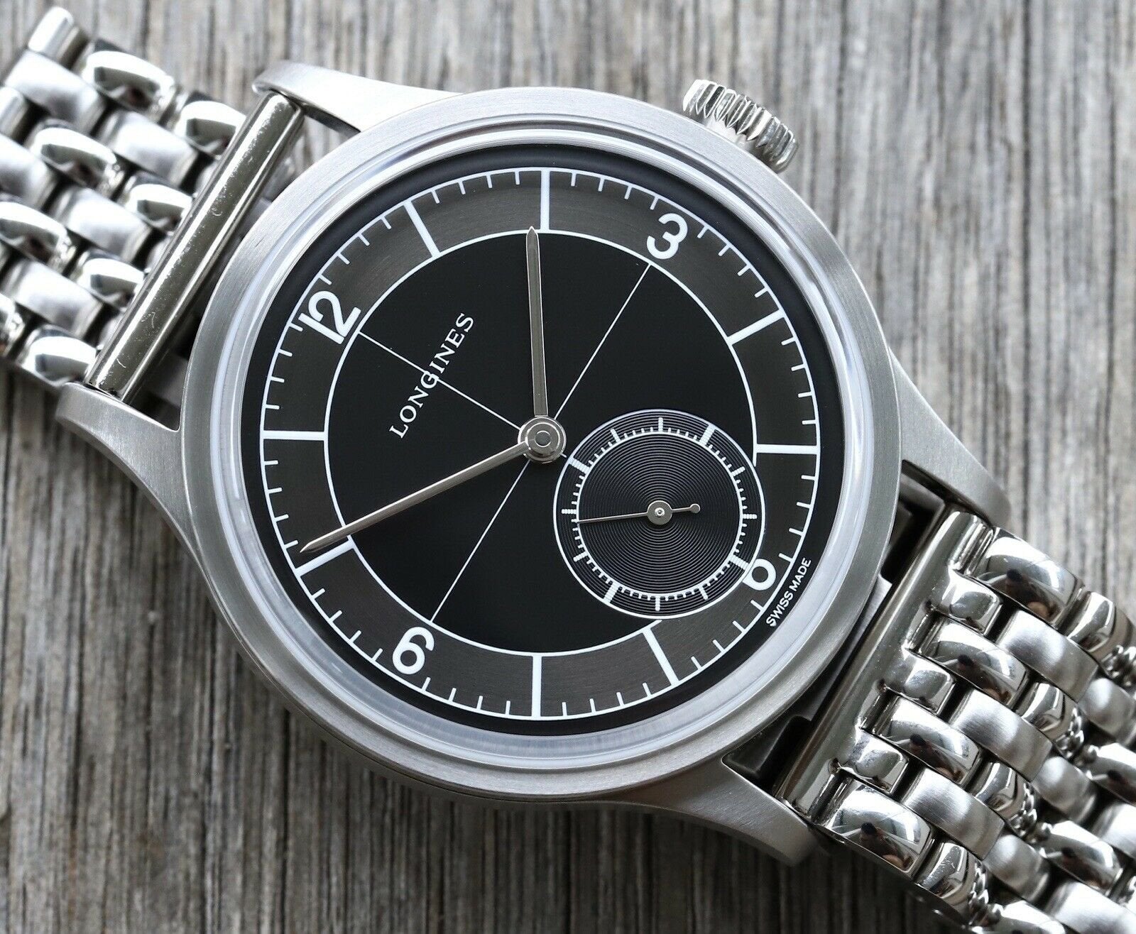 Longines Heritage Classic Sector Dial Black L2.828.4.53.6 - 2022 ...
