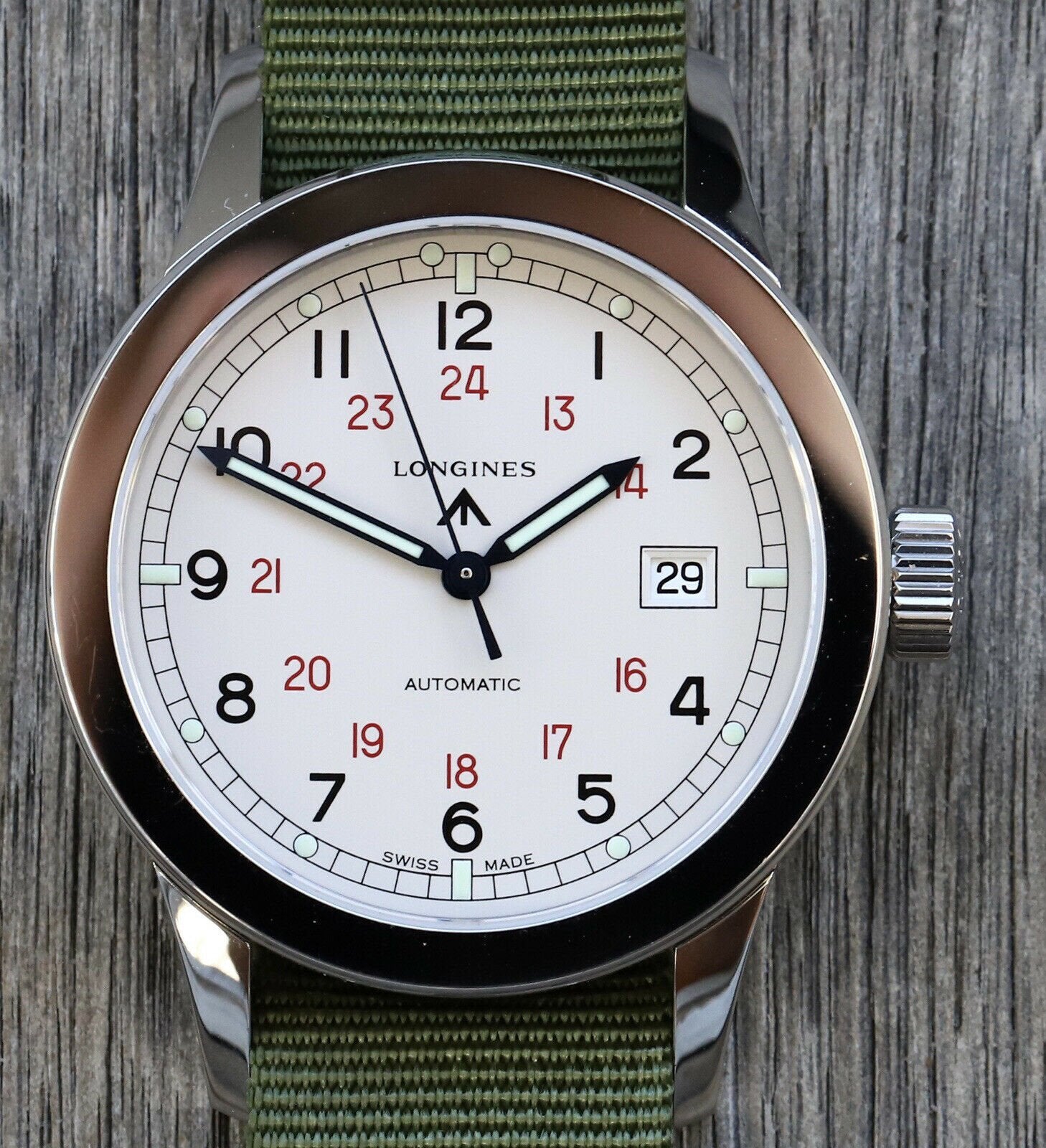 Longines Heritage Military COSD L2.832.4.73.5 - 2020 – Watch Vault ...