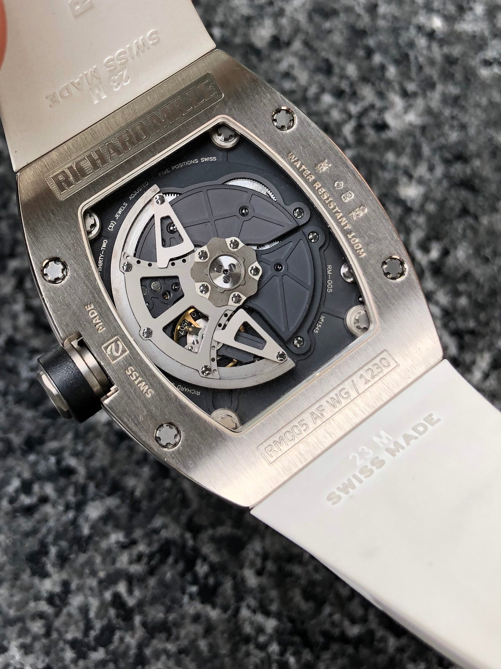 Richard Mille 18K White Gold RM005 – Watch Vault Australia