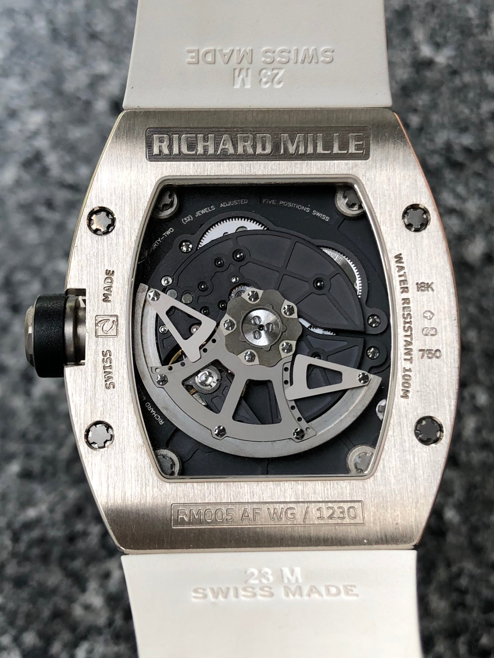 Richard Mille 18K White Gold RM005 – Watch Vault Australia