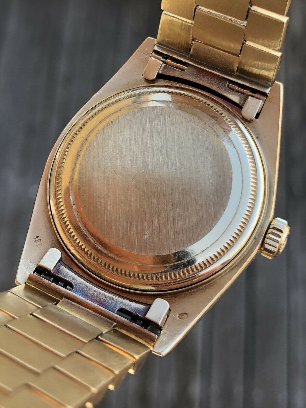 Rolex Day Date 1807 Bark finish - 1972 – Watch Vault Australia