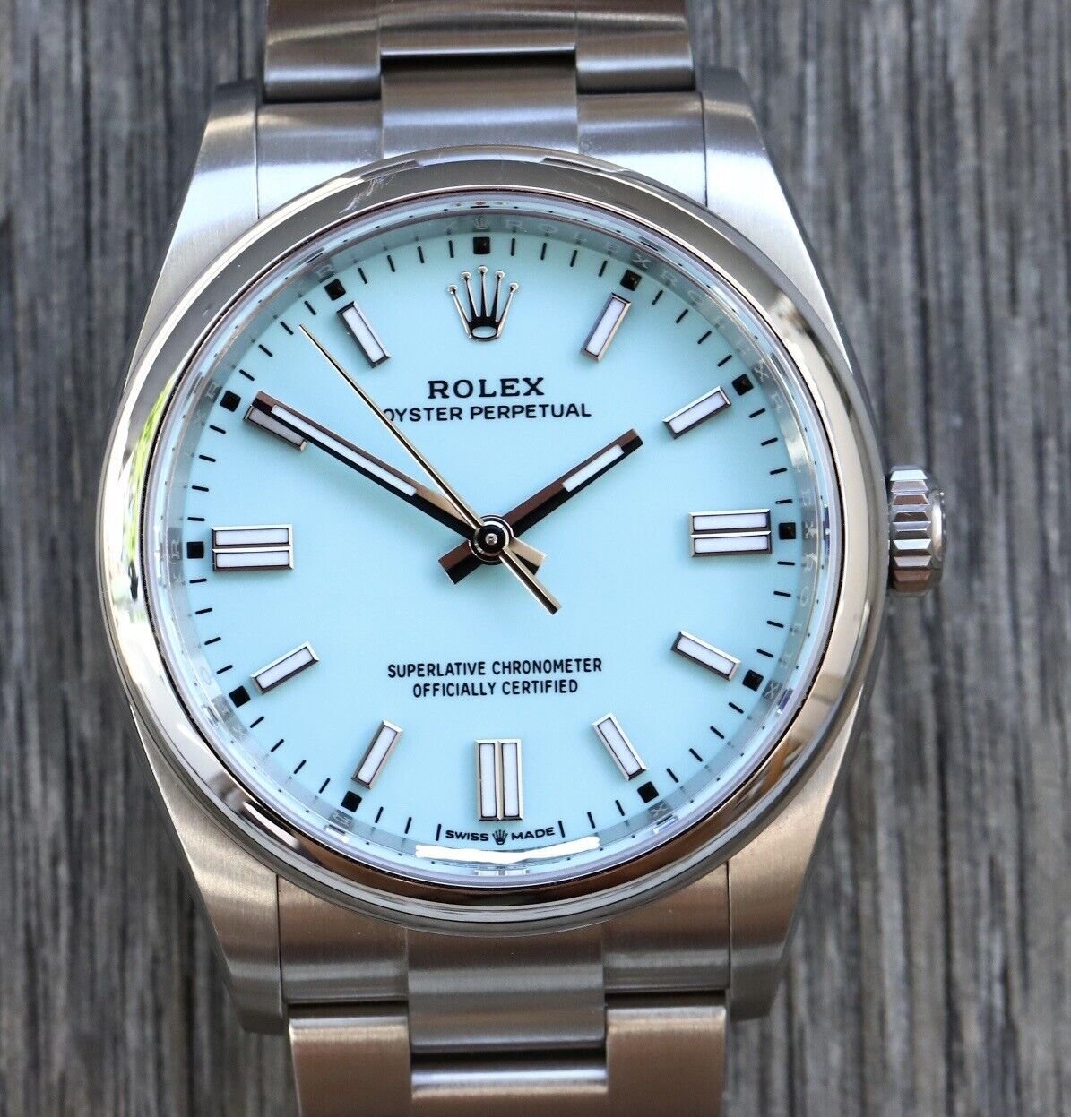 Rolex Oyster Perpetual 36 OP36 Turquoise 'Tiffany' Dial 126000 - 2021 ...