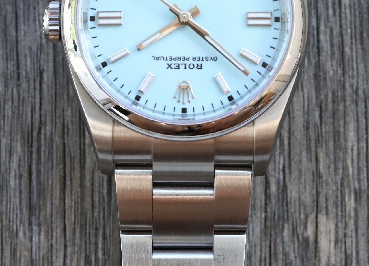 Rolex Oyster Perpetual 36 OP36 Turquoise 'Tiffany' Dial 126000 - 2021 ...