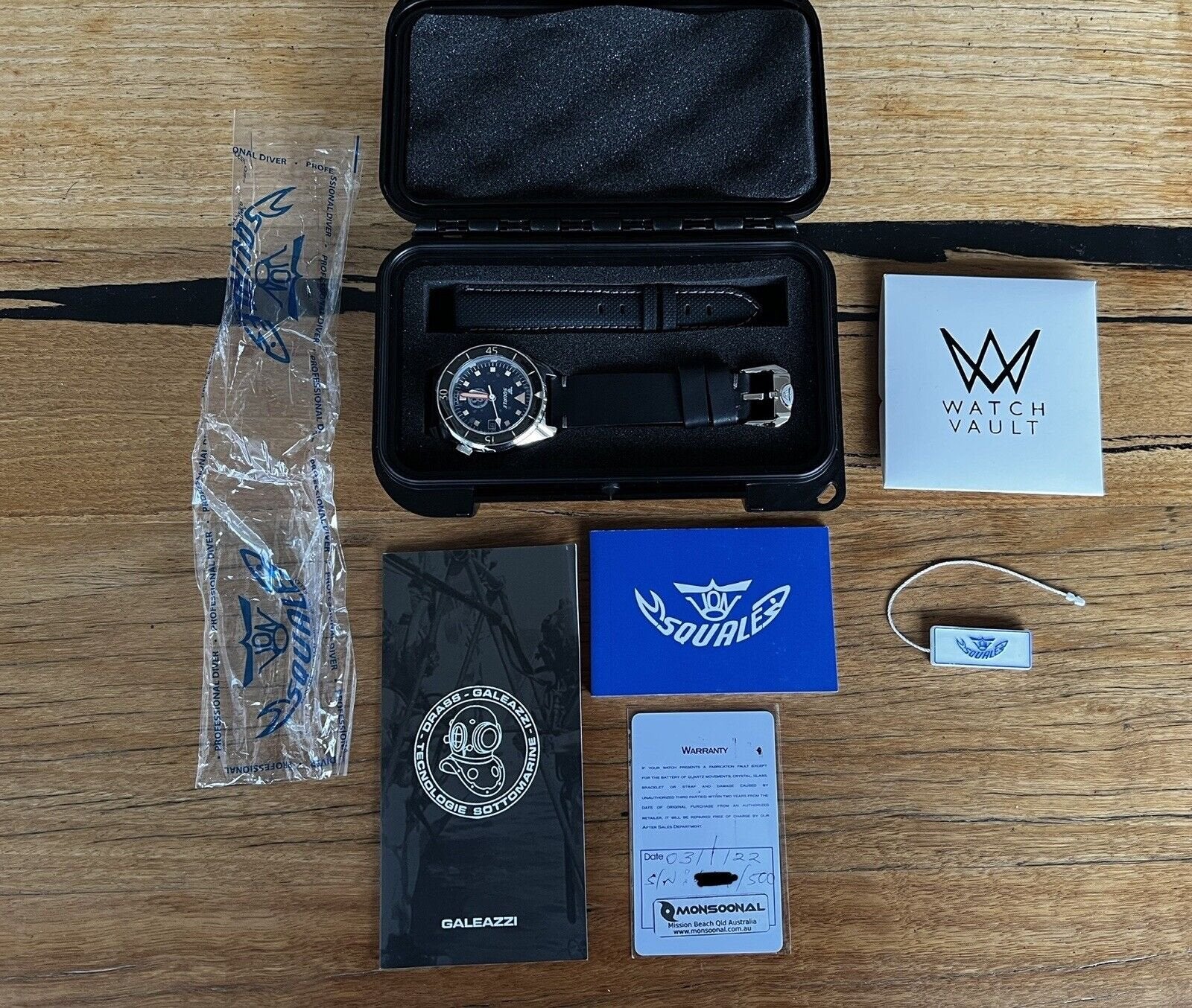 Squale X DRASS Galeazzi Limited Edition VONDSSGZZ - 2022 – Watch Vault ...