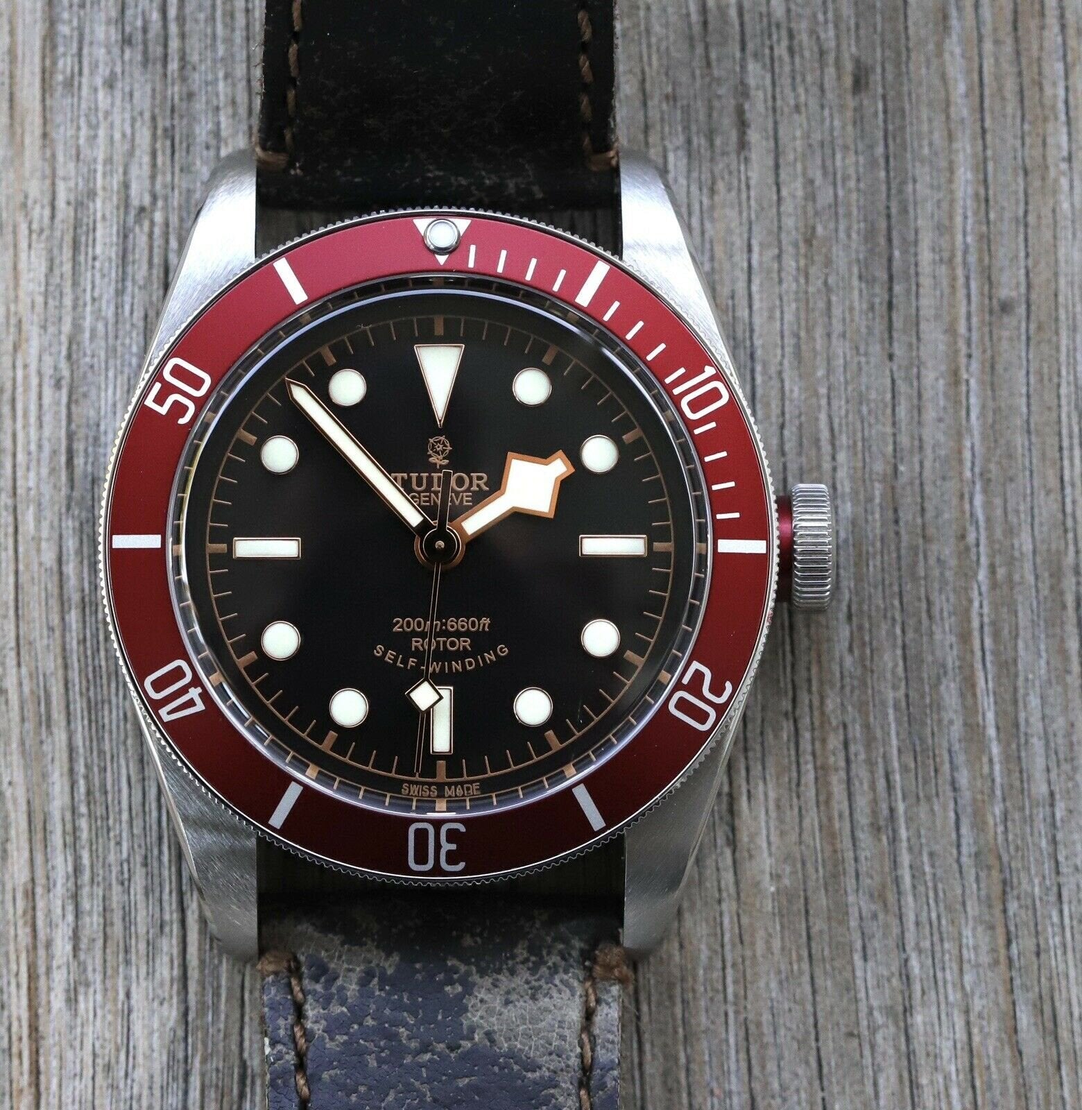Tudor Black Bay Red ETA Small Rose 79220R - 2013 – Watch Vault Australia
